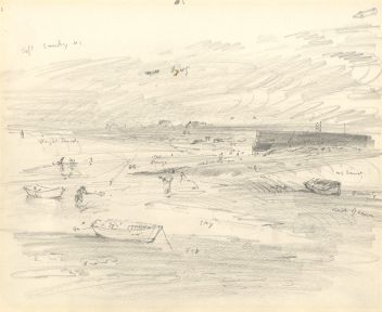 Ronald Vivian Pitchforth - Mid 20th Century Graphite Drawing, Figures ...