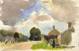 Jean Dryden Alexander (1911-1994) - Set of 3 Watercolours, Landscape Views
