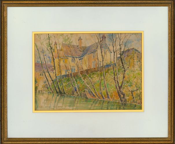 Arthur Cecil Fare (1876-1958) - 1938 Watercolour, Algar's Manor, Iron Acton
