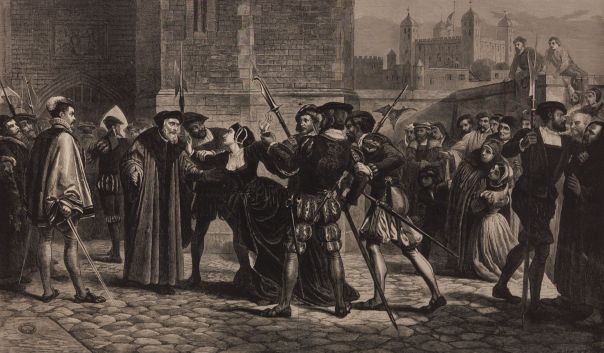 F. Wentworth - 1875 Wood Engraving, The Execution of Sir Thomas More