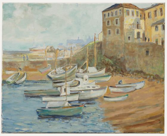 Alan Keith-Hill (1910-2000) - 20th Century Oil, A Busy Cove