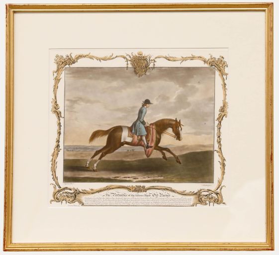 Richard Houston (1721-1775) - Mezzotint, The Portraiture of Old Partner