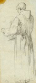 1872 Pencil Drawing of a Priest