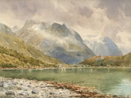Fred R Fitzgerald - Loen Norway Watercolour