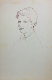 William Redgrave - Early 20th Century Graphite Drawing, Portrait