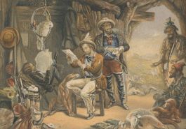 George Baxter - 19th Century Baxter Method Print, Colonial Scene
