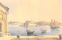 Joseph Galea (1904-1985) - Signed Mid 20th Century Watercolour, View of ...