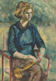 Ann Matthews - 20th Century Oil, Lady with a Trumpet