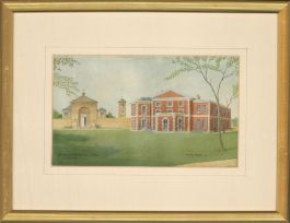 Fred May (1891-1976) - 1959 Watercolour, Everingham Hall, York