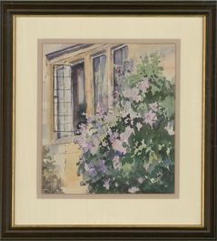 Stella Moore - Contemporary Watercolour, Flowers by the Window