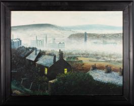 Geoff Riley - 1995 Oil, Early Morning, Slaithwaite