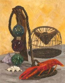 20th Century Oil - Still Life From The Sea
