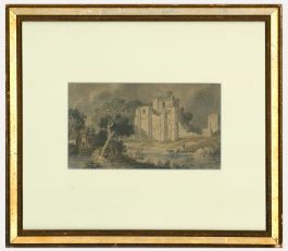 19th Century Graphite Drawing - Brougham Castle