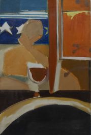 Richard Bowden - 1967 Oil, Blue Stars