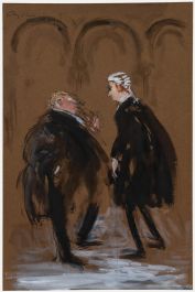 Phyllis MacKenzie (1911-1998) - 20th Century Gouache, Barristers in ...