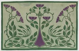 William Henry Ladd - Early 20th Century Watercolour, Tile Design V