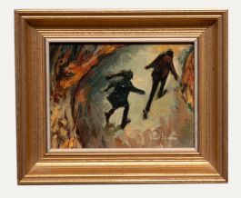 June Bevan (b.1927) - 20th Century Oil, The Runaways