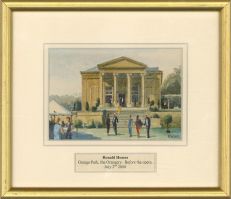 Ronald Homes - Signed & Framed 2000 Watercolour, Before the Opera