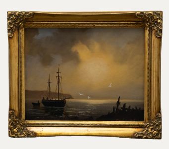 David Short (b.1940) - Framed 20th Century Oil, A Golden Sunset