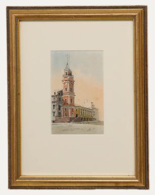 1992 Watercolour - City Duma. St Petersburg