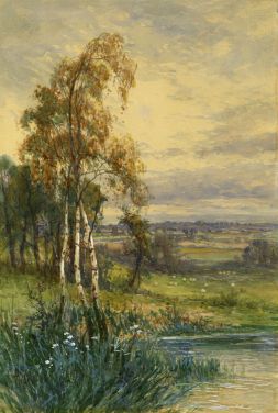 Frank Hider (1861-1933) - Early 20th Century Watercolour, Pastoral Scene