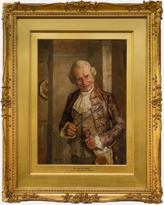 William John Wainwright (1855-1931) - Watercolour, The Dancing Master