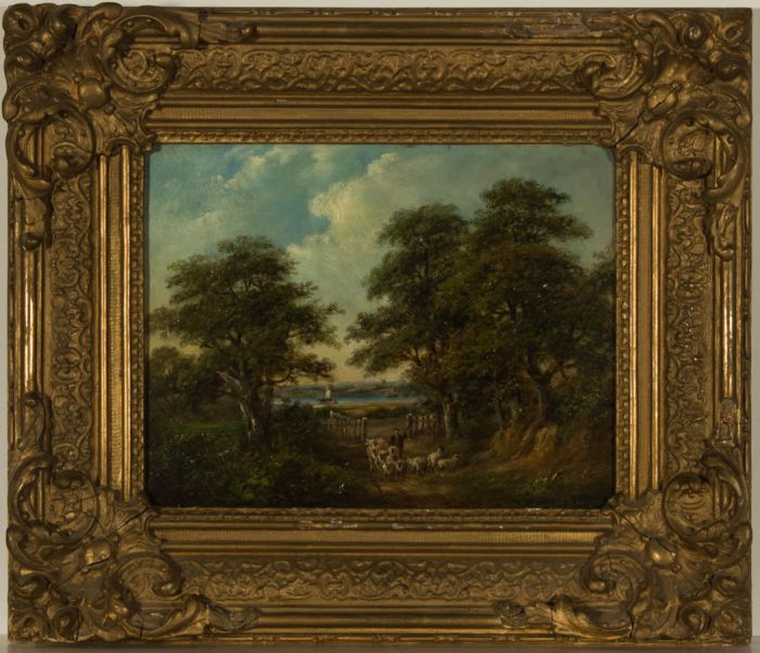 Robert Burrows (1819-1883) - Fine Mid 19th Century Oil, Country Scene ...