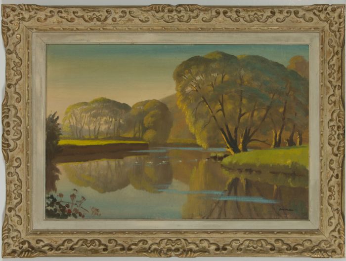 Alan Durman (1905-1963) - Fine Mid 20th Century Oil, The Avon, Saltford