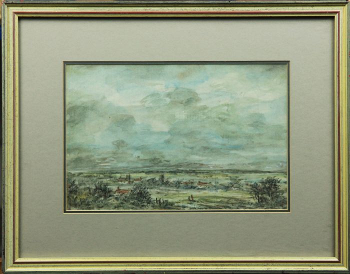 Victor Mathias - Early 20th Century Watercolour, Impressionist Scene