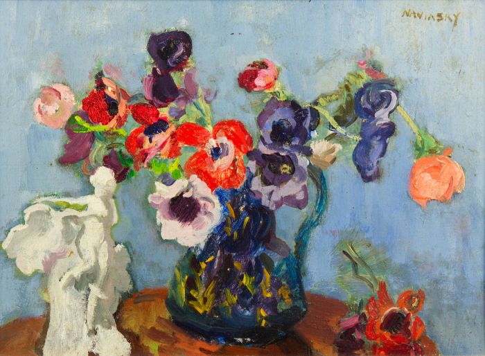Philip Naviasky - Mid 20th Century Oil, Flowers in a Vase