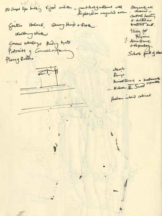 Paul Sharp - Mid 20th Century Pen and Ink Drawing, Huntington Musket Man