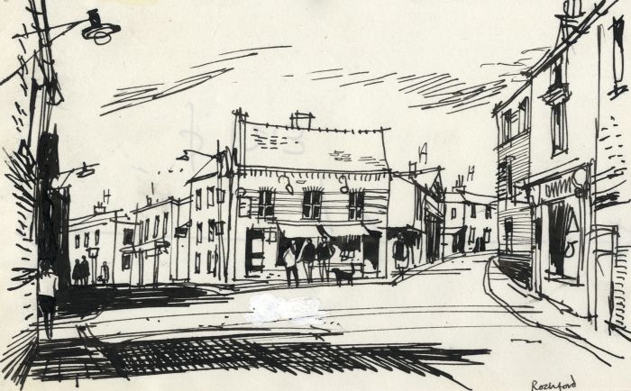 Paul Sharp - 1964 Pen and Ink Drawing, Rochford