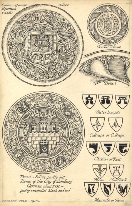 Herbert Cole - 1915 Pen and Ink Drawing, Illustration Board of ...