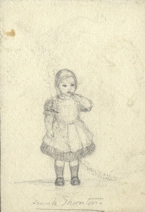 Mary Temple Moore - 1903 Graphite Drawing, Portrait of a Frank Thornton