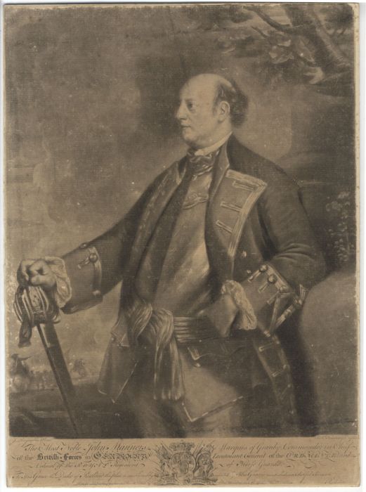 Richard Houston after Reynolds - 1760 Mezzotint, John Manners, Marquis ...
