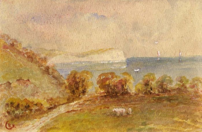 Ethel Gray - Early 20th Century Watercolour, Path to the Sea