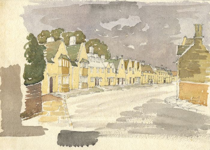 Frank S. Bowden - Early 20th Century Watercolour, Street Scene