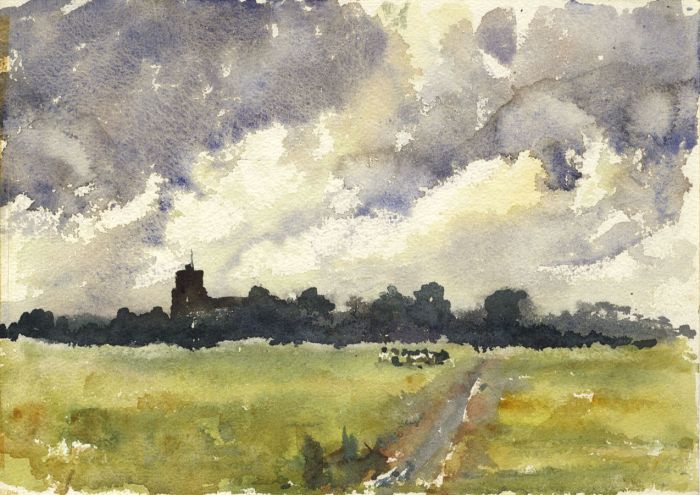 William George Tuck - Mid 20th Century Watercolour, View of Old Castle