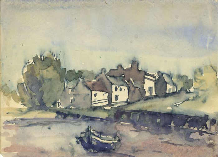 William George Tuck - Mid 20th Century Watercolour, Village Scene