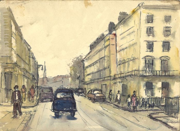 William George Tuck - Mid 20th Century Watercolour, Street Scene