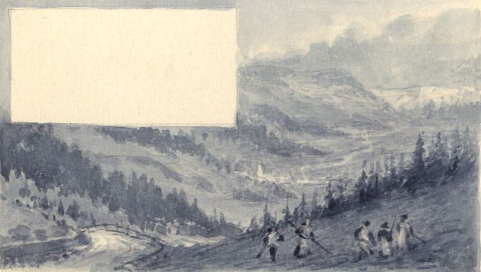 Sarah Alice Doidge - Late 19th Century Watercolour, Figures in a Landscape