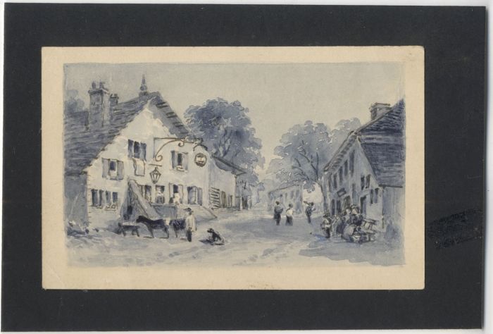 Sarah Alice Doidge - Late 19th Century Watercolour, Town Centre