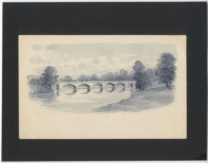 Sarah Alice Doidge - Late 19th Century Watercolour, Arched Bridge