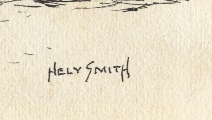 Augustus Morton Hely-Smith RBA - 20th Century Pen and Ink Drawing, HMS ...