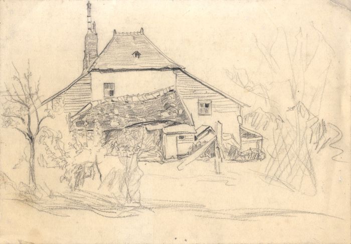 Hans James Berthold (b.1884) - Early 20th Century Charcoal Drawing ...