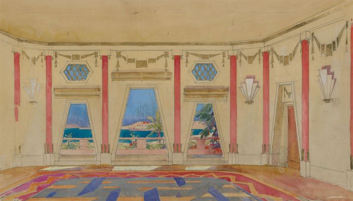 Cecil Cross - Early 20th Century Watercolour, Egyptian Interior