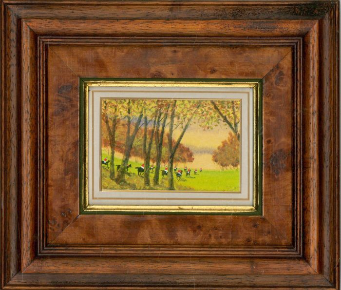 Bobbie Kimber - Signed & Framed 20th Century Watercolour, Hunting Scene