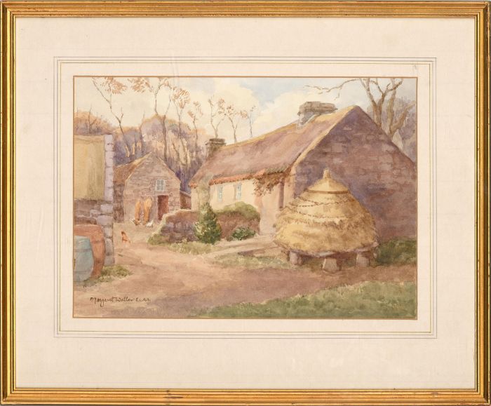 Margaret Waller (1916-1997) - Watercolour, Cottage at Le Fort, Sark