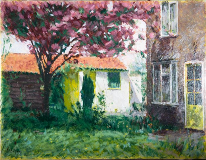 David Wilson (1919-2013) - 1993 Oil, Mrs Simpkin's Cottage