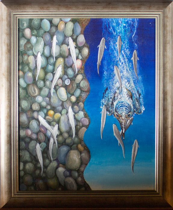 David Hubbard - Contemporary Acrylic, Out of a Clear Blue Sky
